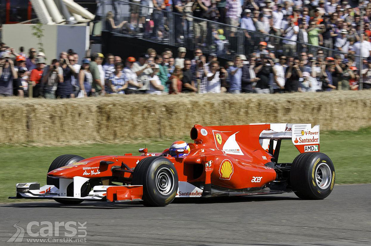 2010 Ferrari F1 Goodwood hillcimb (video)