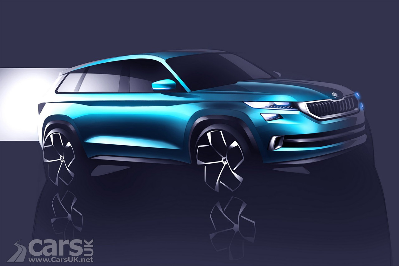 Skoda VisionS concept tease - previews Kodiak SUV | Cars UK