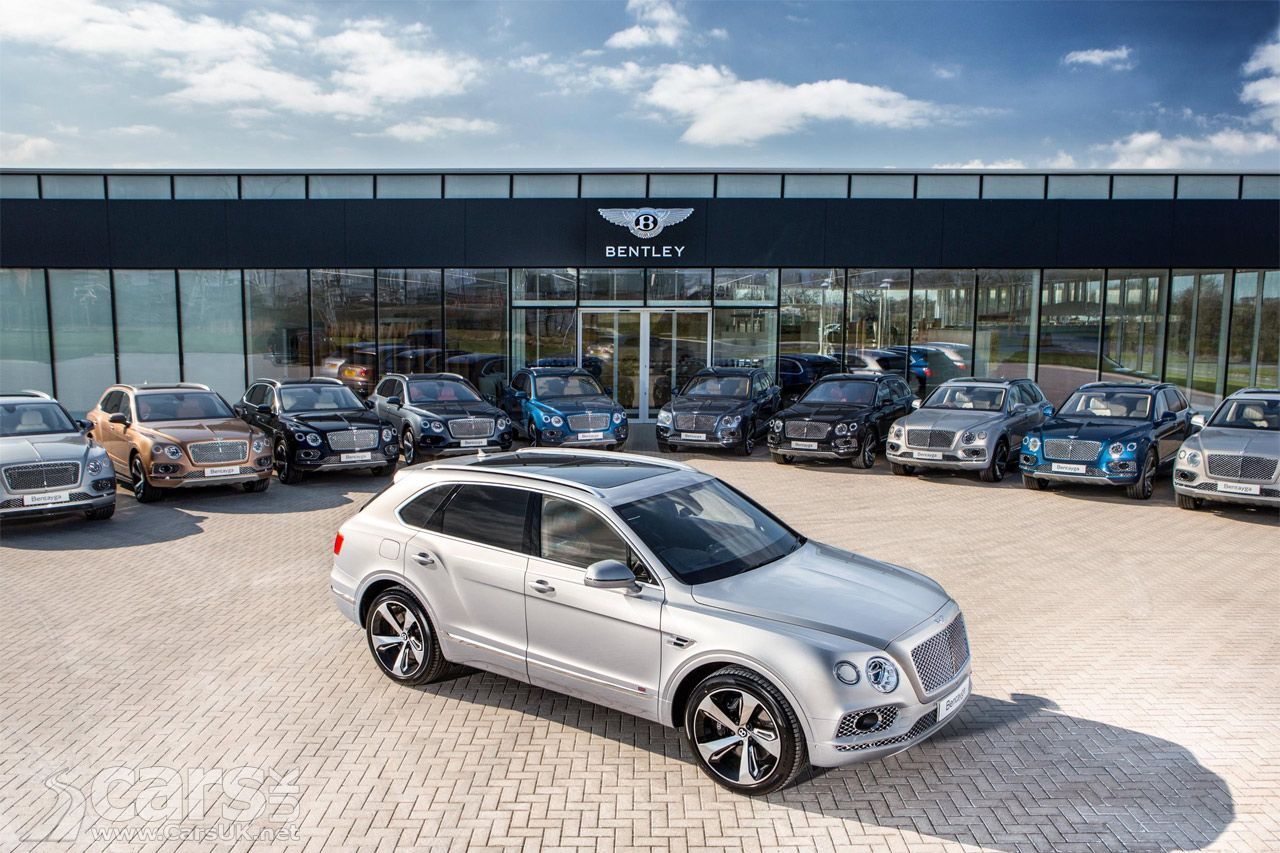 First Bentley Bentayga SUVs delivered to customers at Bentley's Crewe ...